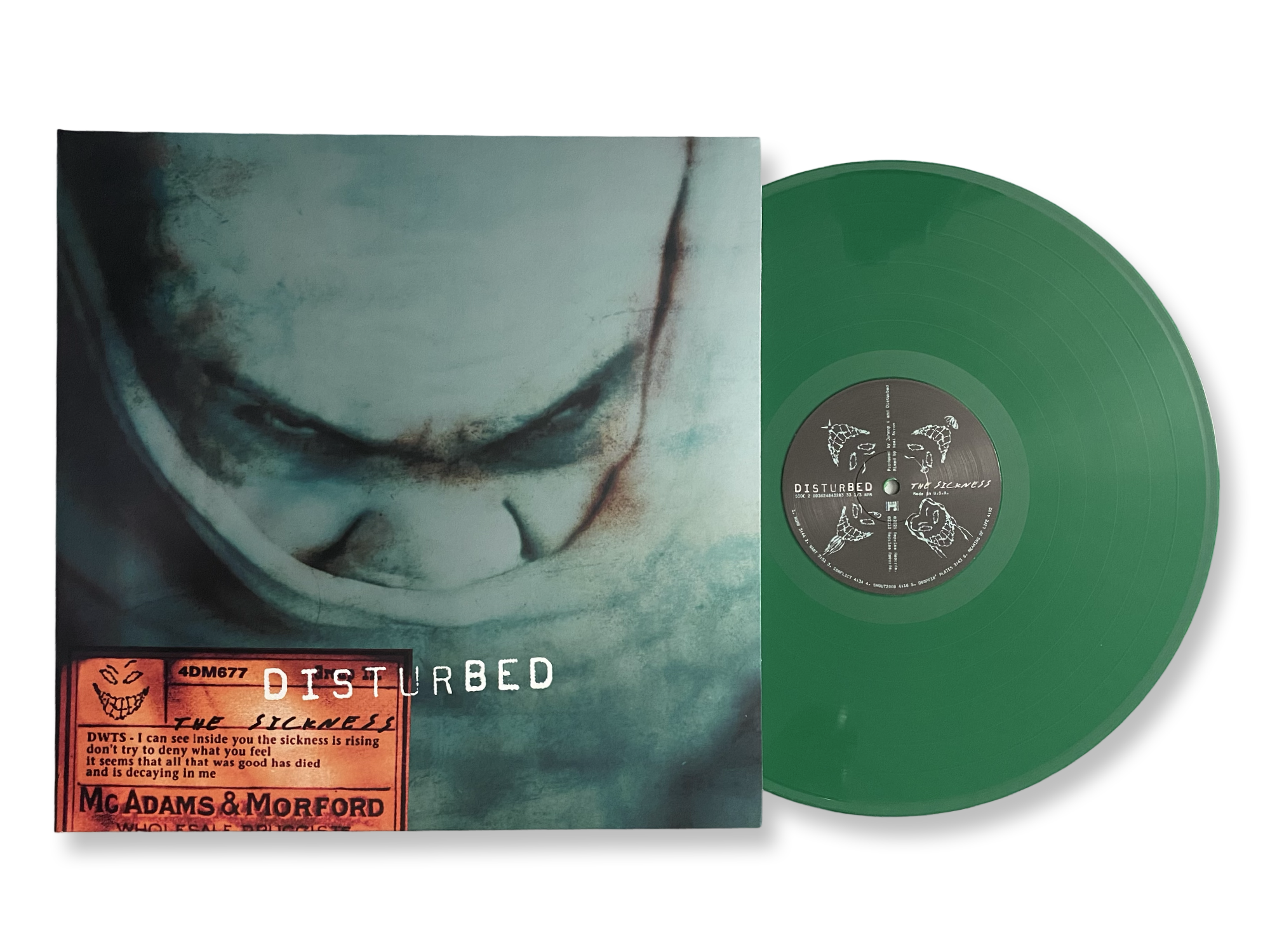 Disturbed The Sickness (25th Anniversary Edition) - [Green LP] Vinyl ...